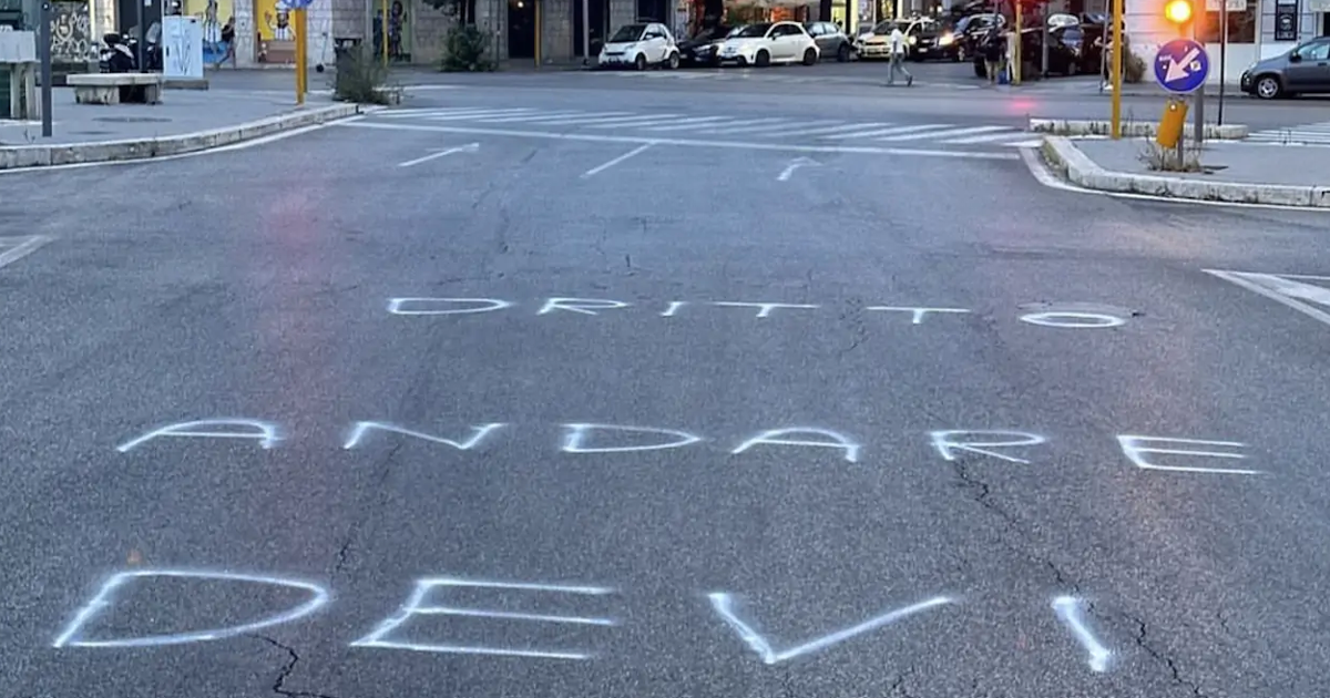 ‘Devi andare dritto’: segnaletica fai da te a Piazza Tuscolo ...