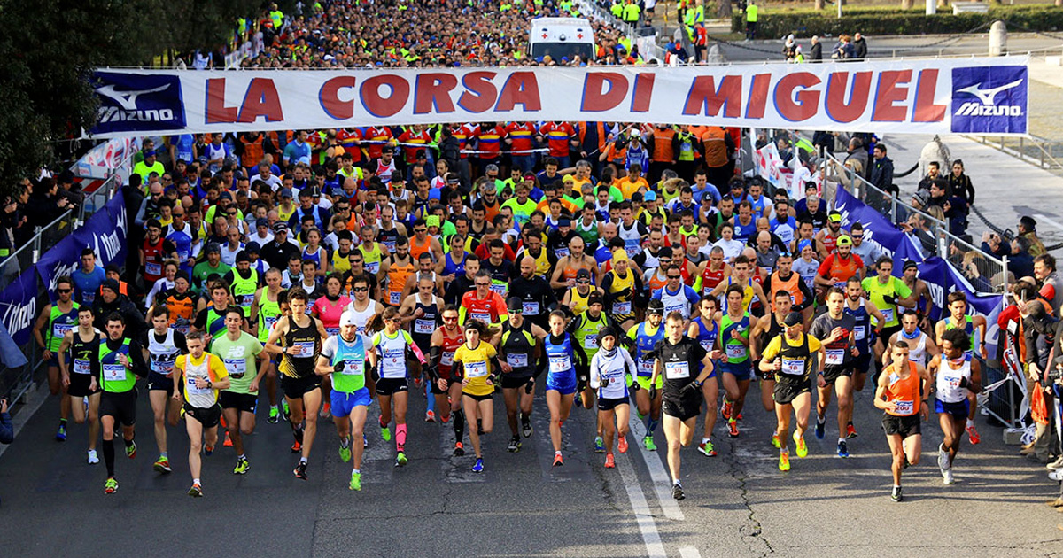 Corsa di Miguel 2026: 14.000 Runner allo Stadio Olimpico il 18 Gennaio ...